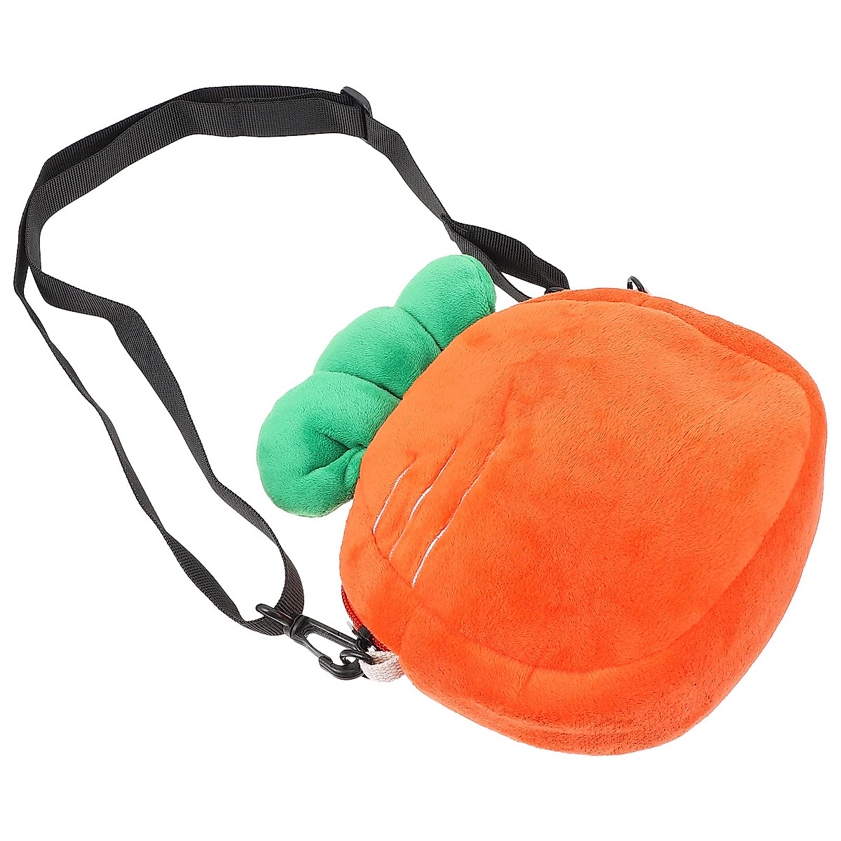 Carrot Plush Bag Chic Girls Shoulder Pouch Decorative Mobile Phone Keys Bag Cute Portable Daily Bag