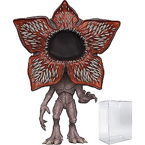 POP Stranger Things - Demogorgon (Open Mouth Version) Funko Pop Vinyl Figure (Bundled with Compatible Pop Box Protector Case), Multicolored, 3.75 inches