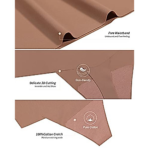 DEANGELMON Women Seamless Thongs No Show Thong Underwear Workout Panties High Waist Tanga Multiple Pack (4P1,M)