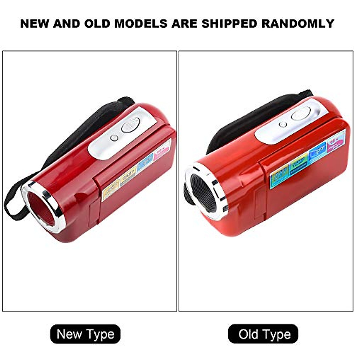 Digital Video Camera, 2.0 Inch TFT Color Display Screen Video Camera, 16X Kids Camera with USB Port, for Adults, Elderly, Children(Red)