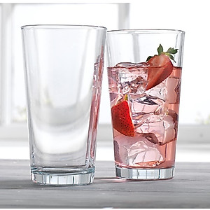 Glaver's Drinking Glasses Set Of 10 Highball Glass Cups 17 OZ. Basic Water Glasses, Beer, Juice, Cocktails, Wine, Iced Tea, Bar Glasses. Dishwasher Safe.