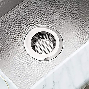 Kitchen Sink Strainer Basket Drain Catcher (2-pack) - 4.5” Diameter, Wide Rim, Premium Stainless Steel Sink Disposal Stopper, Anti-Clogging Micro-Perforation 2mm Holes Basket Drains Sieve - Rust Free