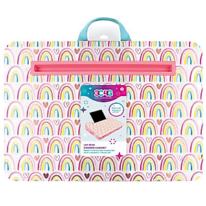 3C4G Rainbow Adventure Fun Lap Desk - Portable Lap Pillow Desk for Kids with Media Slot - 12” x 16.9” Lap Desk for Laptop, Tablets, & Notebooks by Make It Real