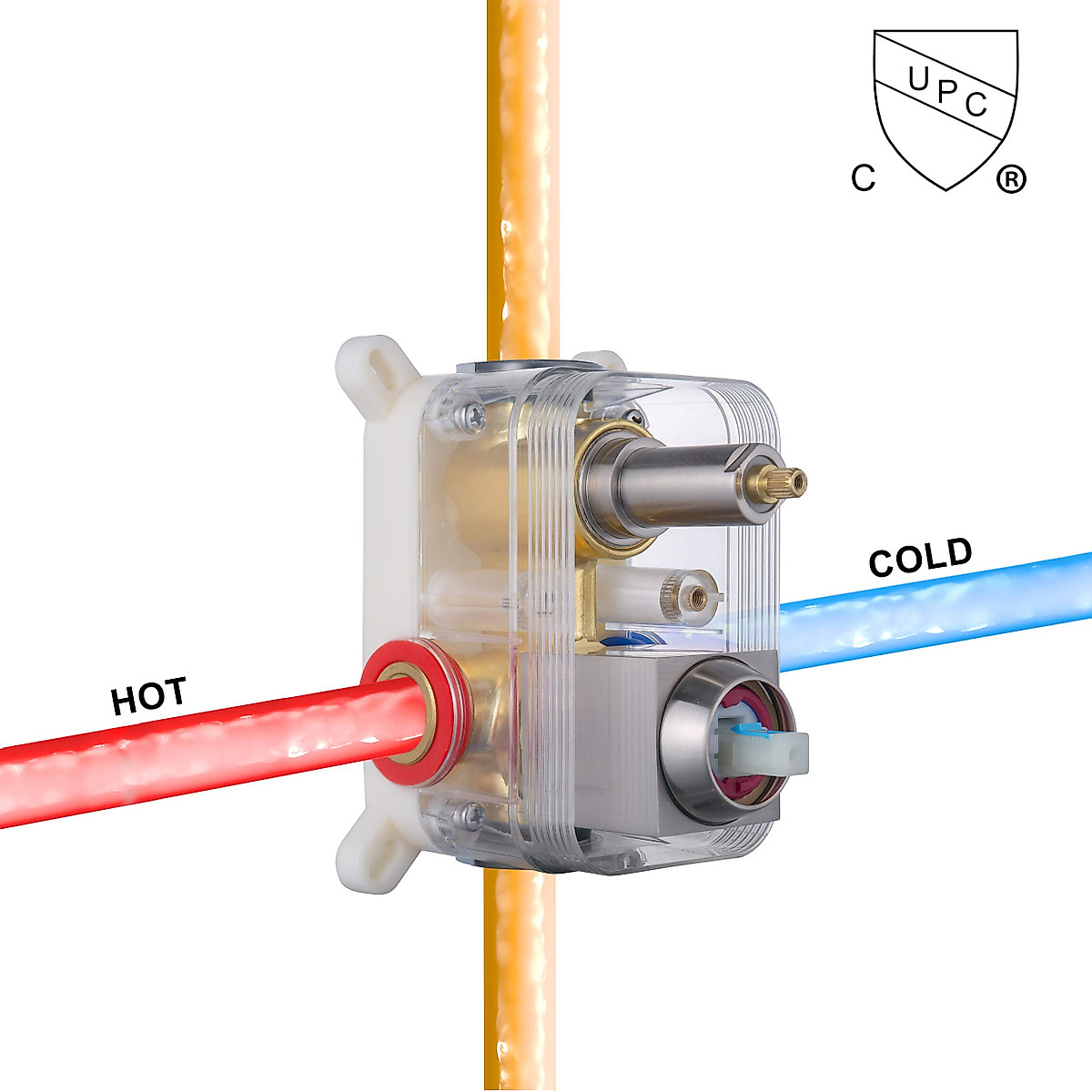 SR SUN RISE 12 Inch Square Shower System, Rain Shower Head and Slide Bar Handheld Shower Faucet Wall Mounted Combo Set Included Valve and Trim Kit for Bathroom, Brushed Nickel