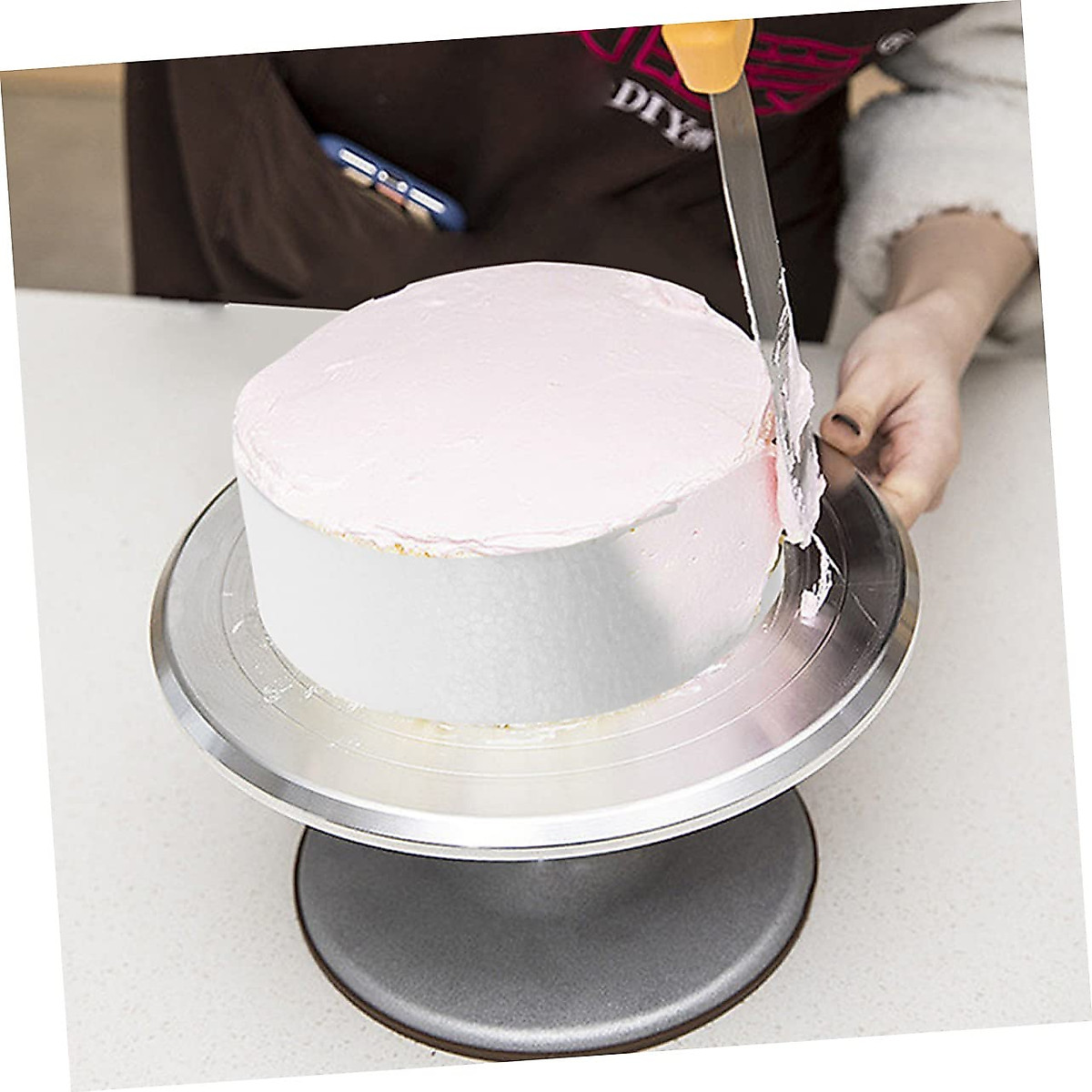 Ciieeo 5pcs Foam Disc Polystyrene Cake Dummies Foam Cake Model Foams Cake Tray Arts and Crafts for Kids Cake Making Training Supplies Foam Decorative Items Manual White Child