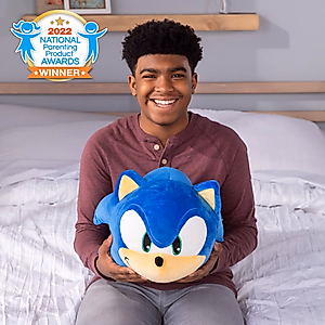Club Mocchi-Mocchi- Sonic the Hedgehog Plush - Sonic Plushie - Squishy Collectible Sonic Toys - Sonic Stuffed Animals and Gifts - Cute Plushies and Sonic Room Decor - 15 inch