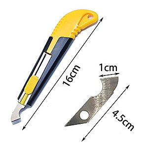 YouU 1 Acrylic Cutter and 11 Pcs Blade Set, Multi-Use Cutter with Cutting Blade