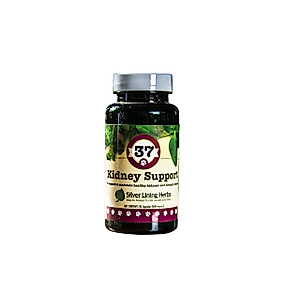 Silver Lining 37 Canine Kidney Support - Herbal Dog Supplement - Natural Support Blend for Normal Kidney & Bladder Function - 90 Capsules