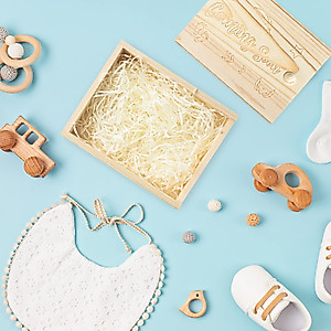 Zainpe Wooden Pregnancy Test Keepsake Box Coming Soon Pine Wood Storage Boxes Baby Announcement to Parent Memory Souvenir Collection Box Crafts for Jewelry Toys Trinkets Accessories Gifts