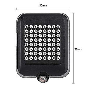 Cozysmart USB Rechargeable Bike Tail Light, Smart Bicycle Turn Signal Lights with 80 Lumens 64 LED Light Beads, Portable Brake Light Warning Light Fits on Any Road/MTB Bikes