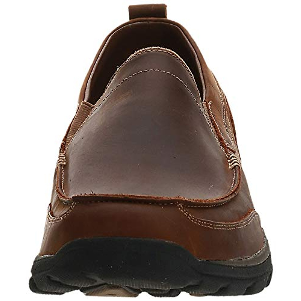 Skechers USA Men's Relaxed Fit Memory Foam Superior Gains Slip-On,15 M US,Dark Brown
