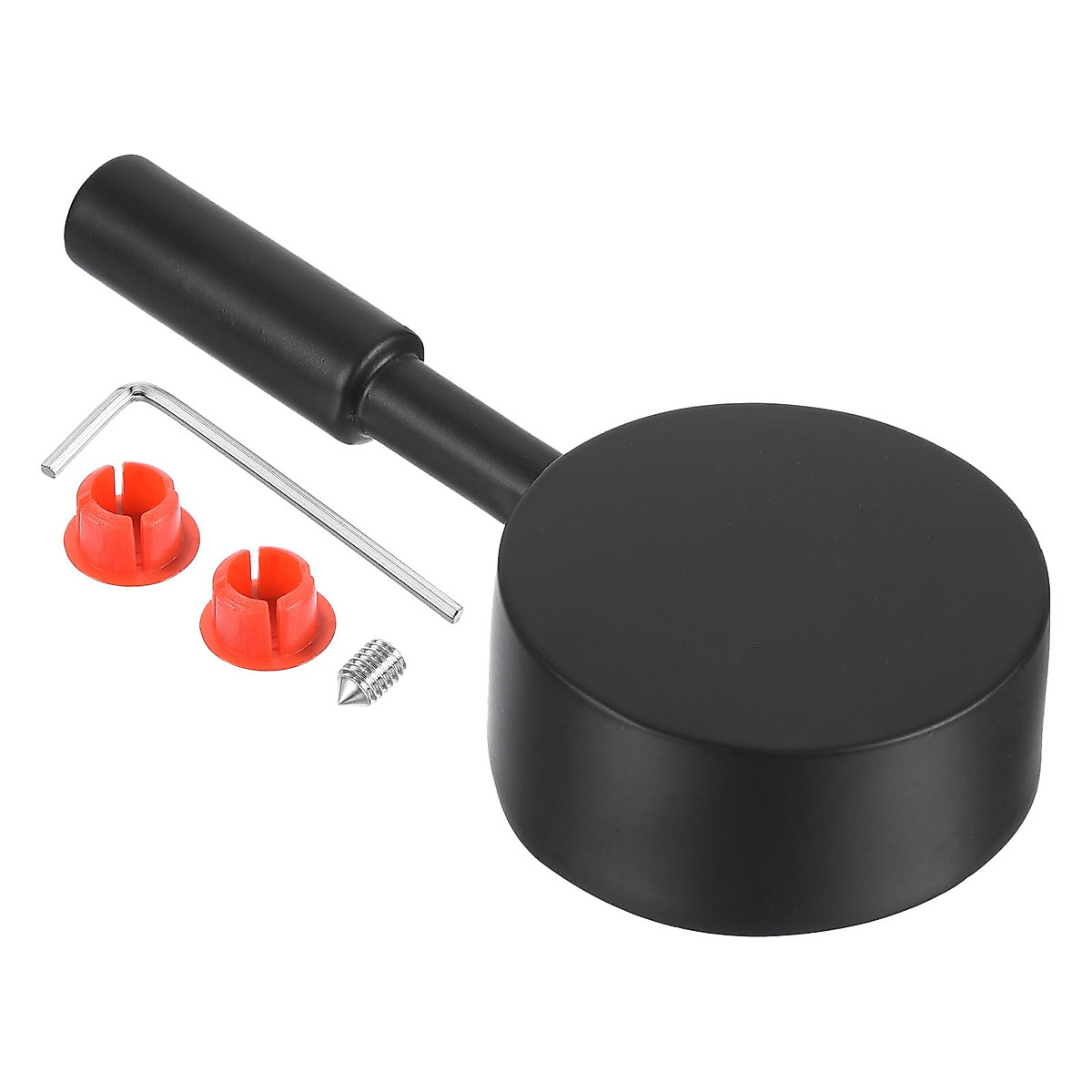 uxcell Single Lever Faucet Handle for 40mm Cartridge, Zinc Alloy Faucet Handle Replacement for Kitchen Bathroom Shower, 4.3"x2", Black