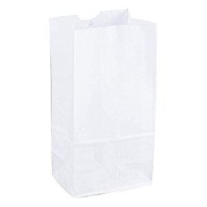 2lb White Kraft Paper Bags- Pack of 100ct