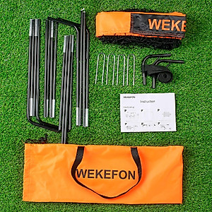 WEKEFON Soccer Goal, 5' x 3.1' Portable Soccer Net with Carry Bag for Backyard Games and Training for Kids and Youth Soccer Practice