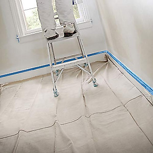 Trimaco SuperTuff 10 oz thick Heavyweight Canvas Drop Cloth, 4-feet x 5-feet