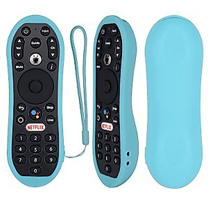 TiVo Stream 4K Remote Case - Silicone, Shockproof, Washable, Glow in Dark Blue