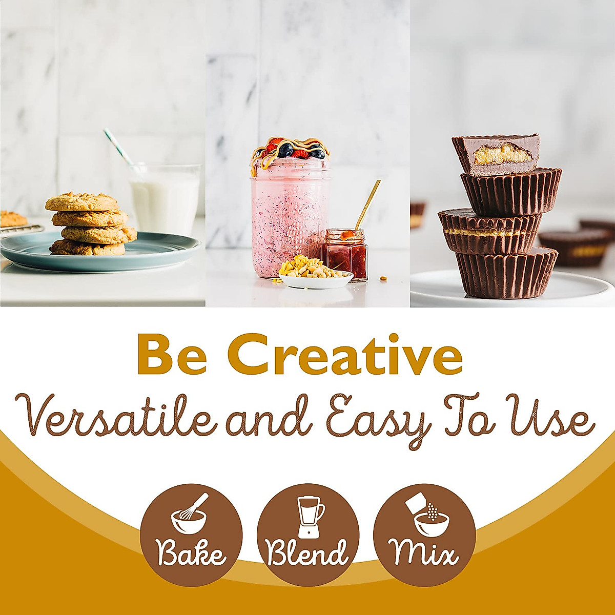 PB2 Powdered Peanut Butter Bundle, Keto Diet, Gluten Free, Mix in Protein Shakes & Smoothies, Low Carb, Original Peanut Butter & Peanut Butter Cocoa Flavors (2 Jars - 6.5 Oz Each)