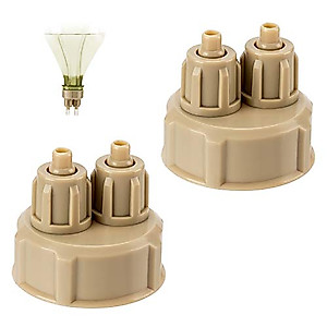 OIIKI 2 Pack Aquarium DIY CO2 Generator Bottle Cap, Carbon Dioxide Reactor, for Fish Tank, Aquarium Plants System Accessories