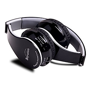 New Beyution BT513 Over-Ear HiFi Bluetooth 4.0 Headphones for Apple iPhone 5S 5C 5 4S IPAD Mini and All Series iPod Ipouch and Mac Laptop PC Tablet-Best Audio Performance-Black Color