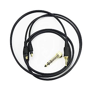 NewFantasia Replacement Audio Upgrade Cable Compatible with Audio-Technica ATH-MSR7b, ATH-SR9, ATH-ESW990H, ATH-ES770H, ATH-ADX5000, ATH-AP2000Ti Headphones 1.5meters/4.9feet