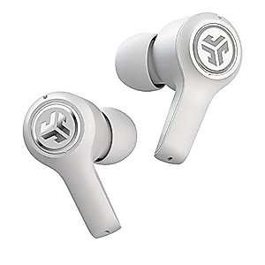 JLab JBuds Air Executive True Wireless Bluetooth Earbuds + Charging Case - White - C3 Calling with Dual Microphones - Long Travel Playtime - Bluetooth 5.0 Connection - 3 EQ Sound Settings…