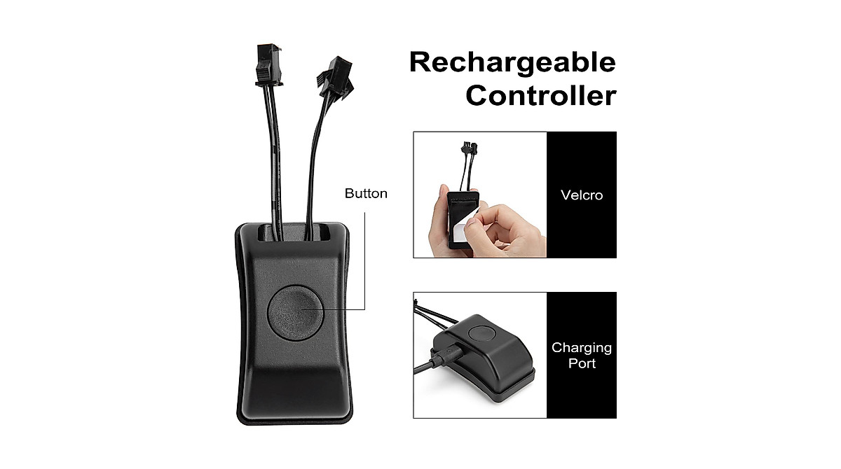 Bright EL Light Strips for Motorcycle Helmets