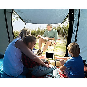 PALLYGO Easy Pop Up Tent 6 Person Tents for Camping Traveling Double Layer Waterproof Instant Family Camping Tents People Man Popup Tent Space for 2/3/4/5/6