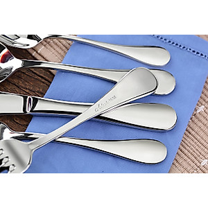 Artaste 56389 Rain 18/10 Stainless Steel Flatware 20-Piece Set, Service for 4