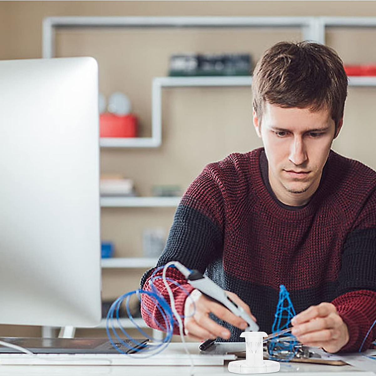 2pcs Pen base Transparent Printing Pen Holder printing brush rack Printing Pen Rack Printing Brush Stand pen storage rack Printing Pen Stand copying board 3d plastic pencil