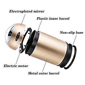 Garbage Can 8L/12L White Creative Intelligent Induction Trash Can Large-Capacity Garbage Storage Box Home Kitchen Living Room Study Bathroom Trash can ( Color : Gold , Size : 12L )