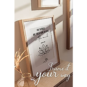 St Joan of Arc 11x14 Gallery Style Print by Soul Sunshine | Unframed 'All Battles' Bible Verses Wall Decor Poster Prints | Rustic Wall Decor, Black and White Lotus Flower, Home Wall Decor