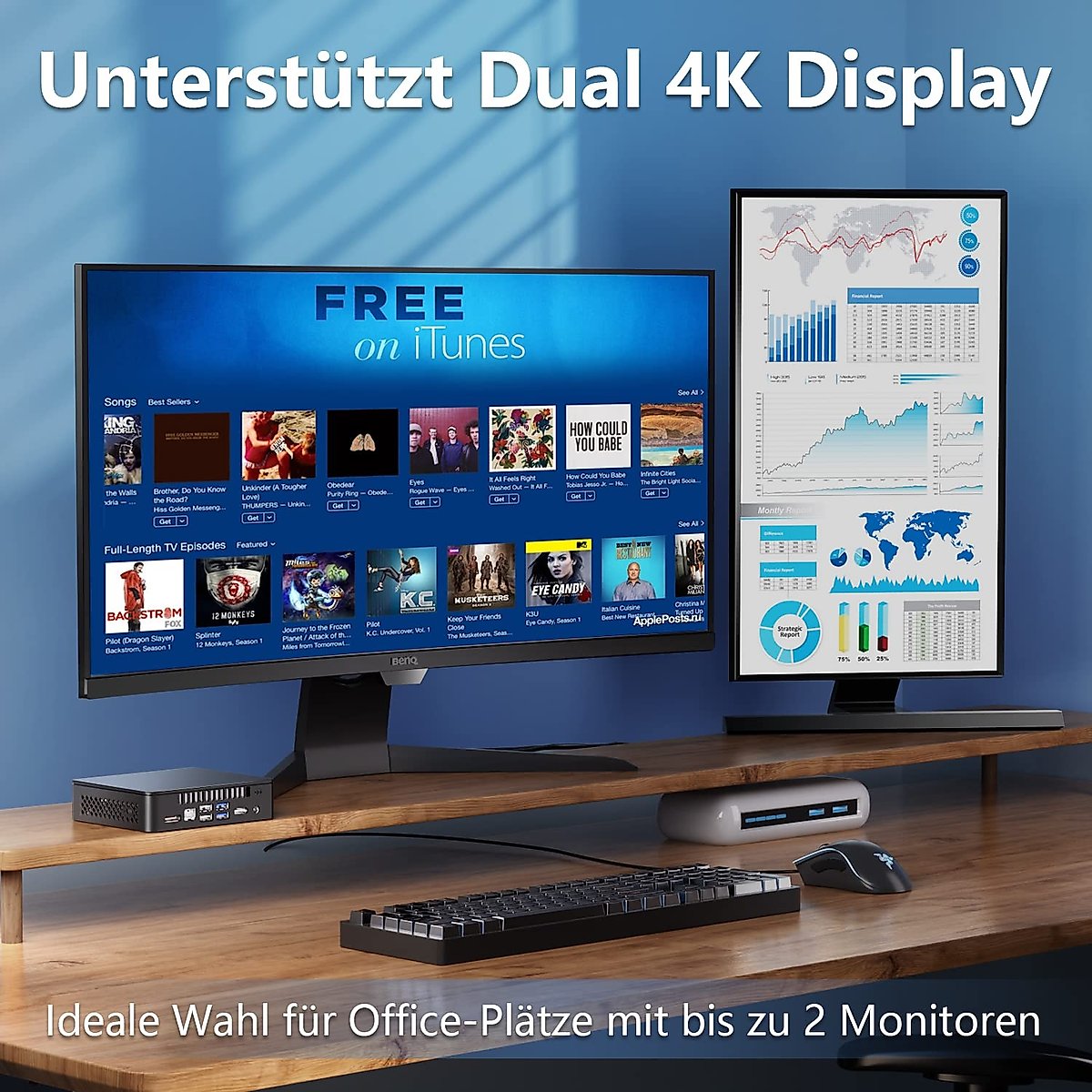 Intel NUC 11, NUC11ATKC4 Mini PC with Quad-Core Celeron N5105, Versatile Mini Computers 8GB DDR4 RAM & 256GB SSD - Support HDMI Dual 4K UHD/Bluetooth v5.2/Windows 11 Pro preinstalled