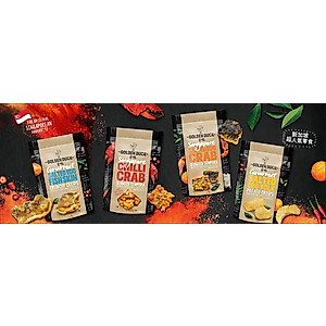 Golden Duck Salted Egg Fish Skin Crisps/ Potato Ridges/ Tempura (Salted Egg Fish Skin Crunchy Crisps 125g)