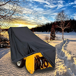 GINJKGO Snow Blower Covers Winter - Waterproof Snow Blower Accessories, Durable Snow Blower Covers Fit Most Electric Snow Blowers 43Lx32Wx35H/50”H(Cover Only)