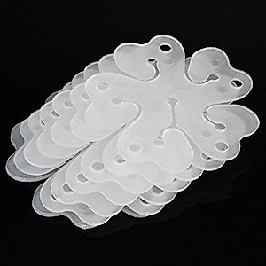 baotongle 50 pcs Portable Flower Shape Balloon Clips Holder for Wedding Event Decorations Birthday Party Supplies