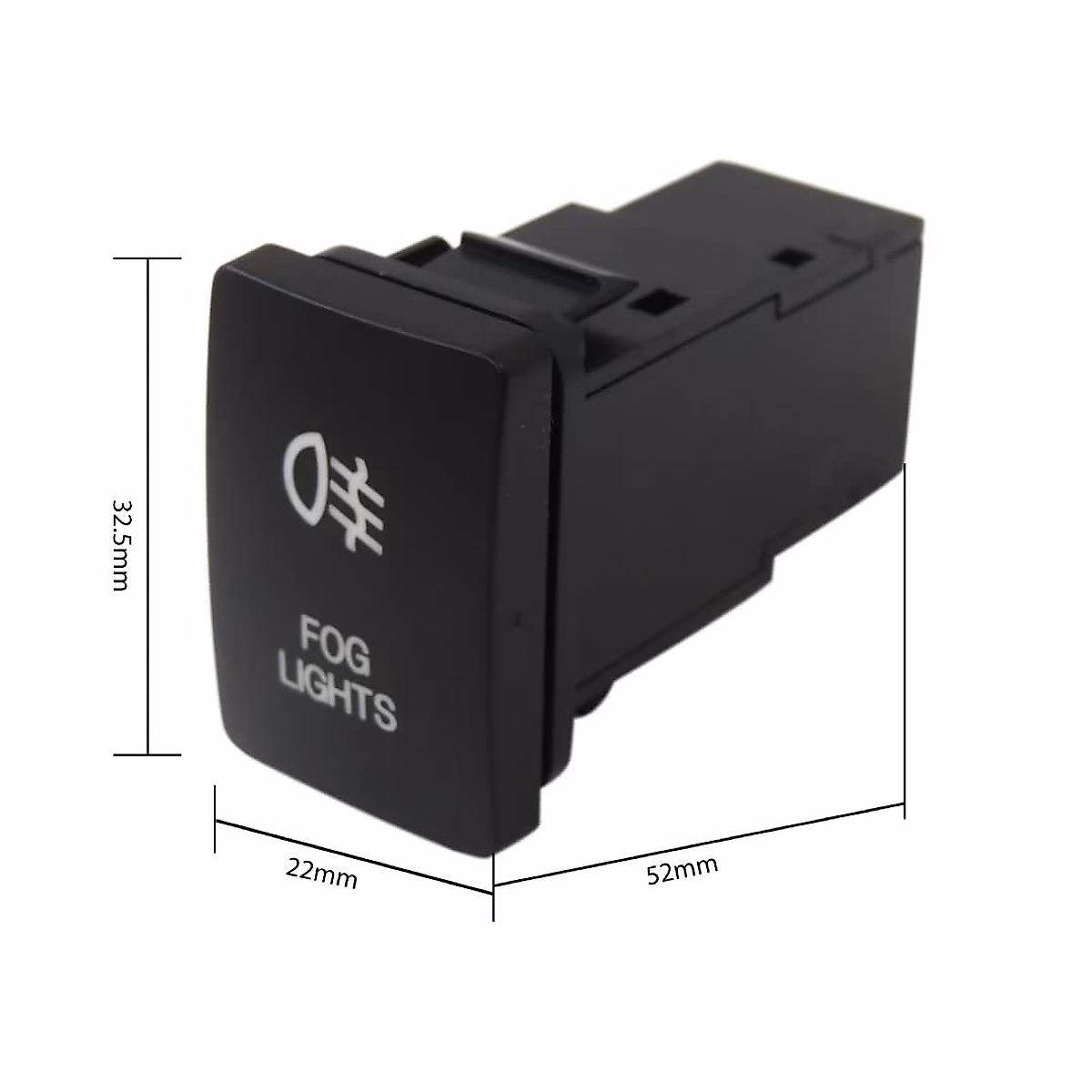 Blue Fog Light Push Button Switch LED Push Switch for 2020 Toyota Tacoma SR5 Extended Cab Pickup 4-Door