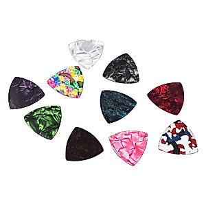100PCS Yootones Guitar Picks Variety 0.46mm Thin Light Soft Gauge Colorful Compatible with Electric, Acoustic, or Bass Guitar(Mixed Colorful)