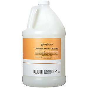 Ginger Lily Farms Club & Fitness Moisturizing Conditioner for Dry Hair, 100% Vegan & Cruelty-Free, Citrus Scent, 1 Gallon (128 fl oz) Refill
