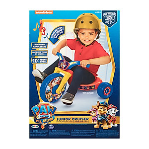 Paw Patrol Fly Wheels Paw Patrol Movie Ride-On 10" Tricycle with Sounds - Toddler Bike Trike, Ages 2-4, for Kids 33”-35” Tall and up to 35 Lbs