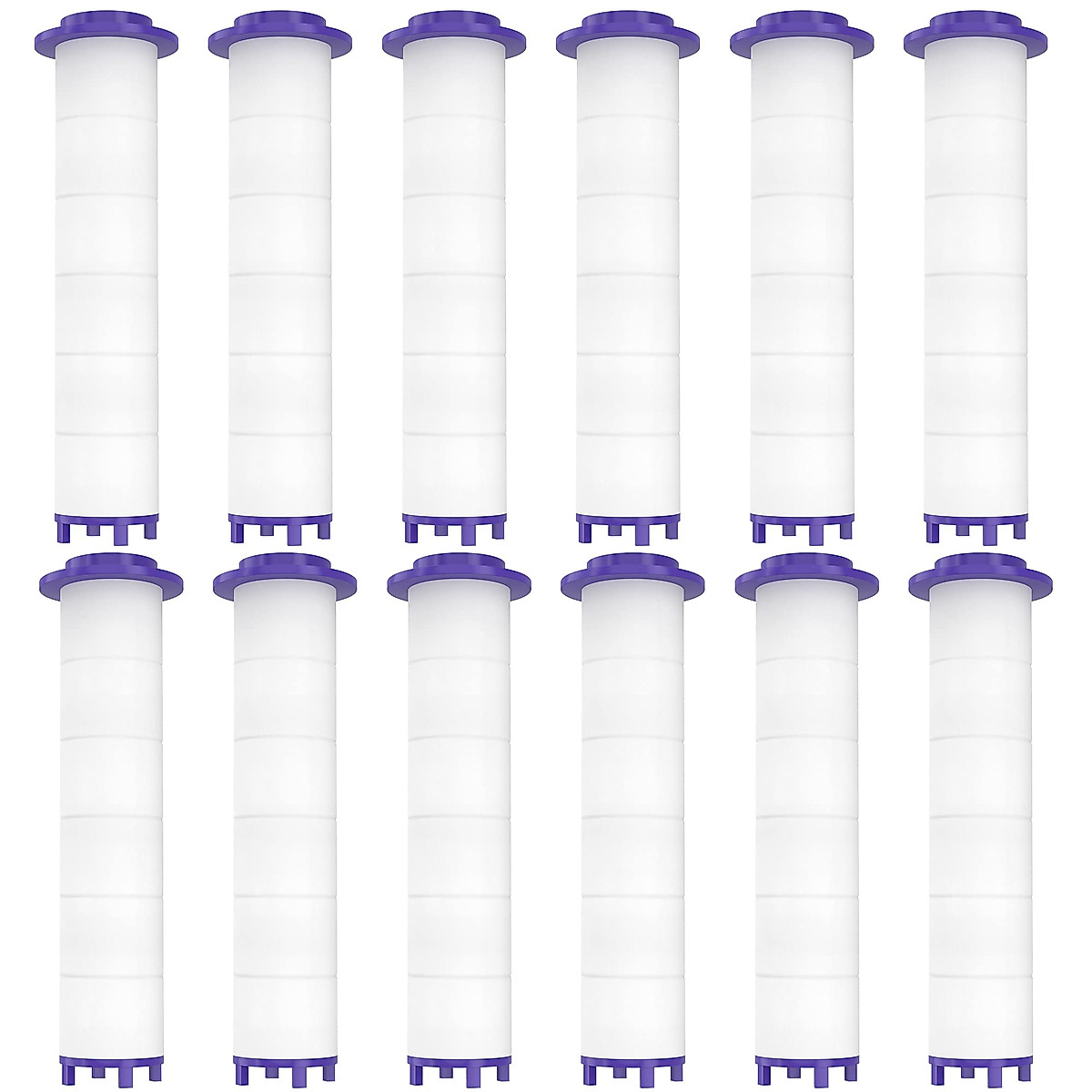 12 Pieces Hydro Jet Shower Head Filter, High Pressure Handheld Vortex Turbo Fan Shower Heads Filter