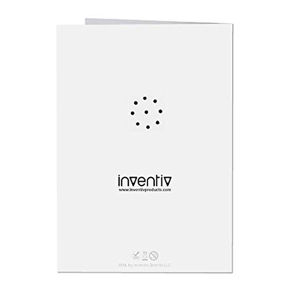 4 Pack, Inventiv 30 Second Recordable DIY Greeting Card, Voice Recorder Module, Blank White/Apply Custom Design Artwork