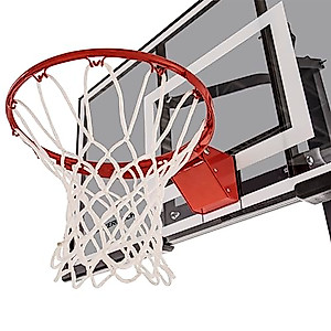 Silverback Ghost Basketball Goal with 60-Inch Tinted Tempered Glass Backboard