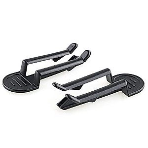 E-outstanding 20pcs 8x3.2cm Plastic Made Trash Can Bag Clip Black Color for Home and Kitchen Use