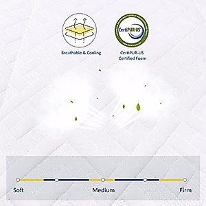 HOXURY Full Mattress, 10 Inch Hybrid Mattress Full Size, Memory Foam & Individually Wrapped Pocket Coils Innerspring Mattress in a Box, Pressure Relief & Cooler Sleeping
