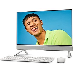 Dell Inspiron 7710 All-in-One Desktop 2022, 27" FHD Touchscreen, 10-Core 12th Intel i7-1255U, GeForce MX550 Graphics, 64GB DDR4, 2TB NVMe SSD + 1TB HDD, WiFi 6E, Bluetooth, RJ45 LAN, Windows 11 Pro