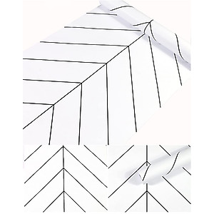 Black and White Wallpaper Peel and Stick Wallpaper Boho Contact Paper Modern Herringbone Wallpaper for Bathroom Bedroom Kitchen Wallpaper Self Adhesive Removable Wallpaper 17.7"×118" Wall Waterproof