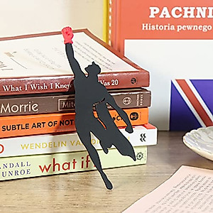 Creative Glow in The Dark Luminous Bookmark Fun Book Mark Party Favors for Kids Boys Girl Teens(Superhuman))