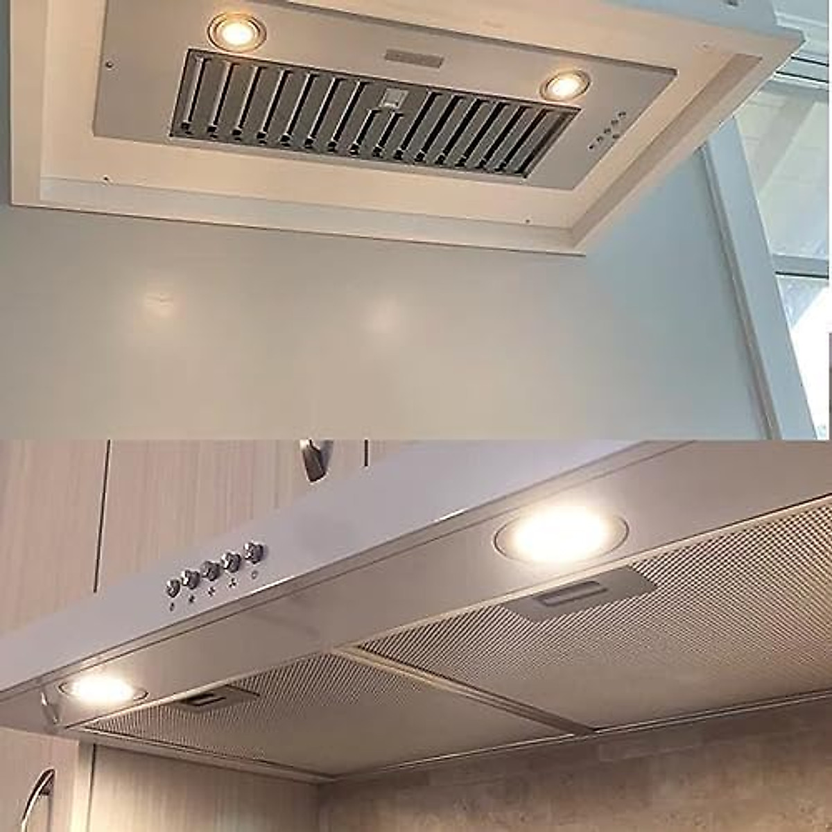 Drart Range Hood Light Bulbs, LED Stove Appliance Light Bulb, Kitchen Cooker Light Replacement, Under Cabinet Lights Replacement, Recessed Closet Light AC/DC12V, Warm White