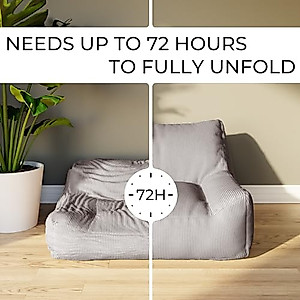 Soft Memory Foam Bean Bag Chair for Toddlers - Fits Any Nursery or Living Room