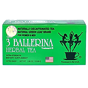 3 BALLERINA TEA DIETERS DRINK EXTRA STRENGTH, 1.88oz 18 Count(3 BOXES)